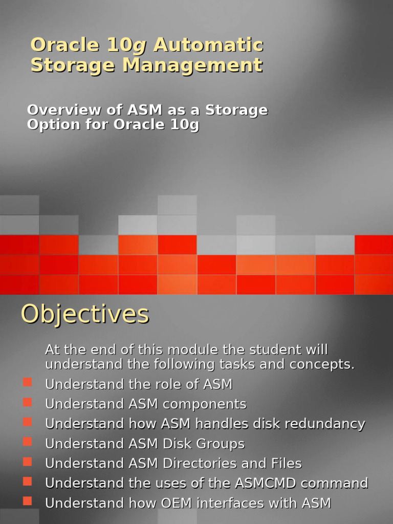 Automatic Storage Management | PDF | Computer File | Data Management