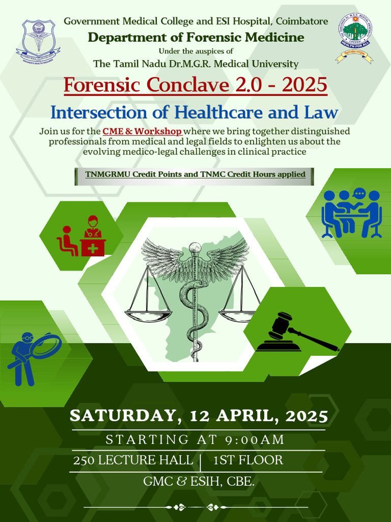 Forensic Conclave 2.0 - 2025 Flyer | PDF | Medicine