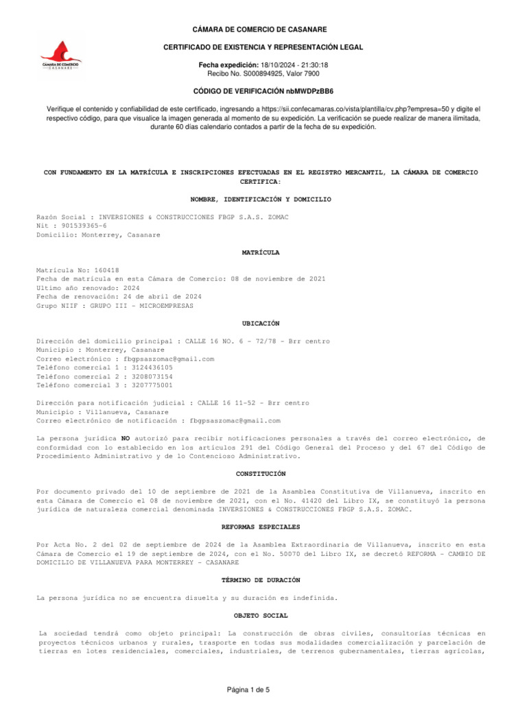 NB MWDPZ BB6 | PDF | Business | Sociedad de responsabilidad limitada