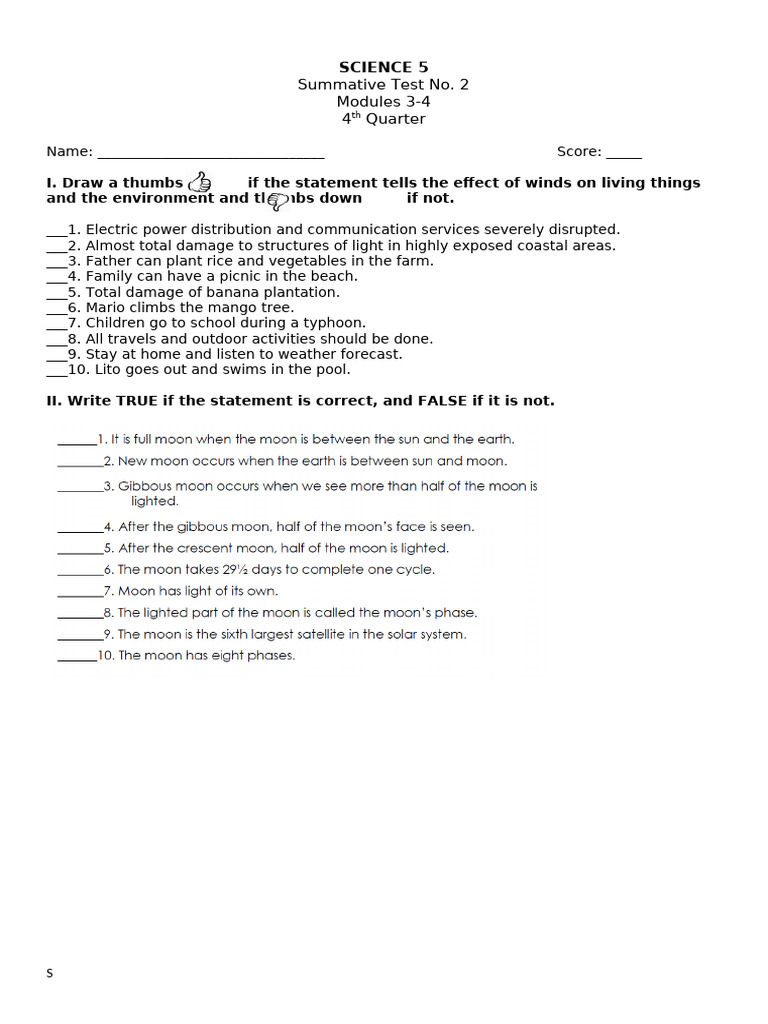 ST Q4 Science 5 | PDF