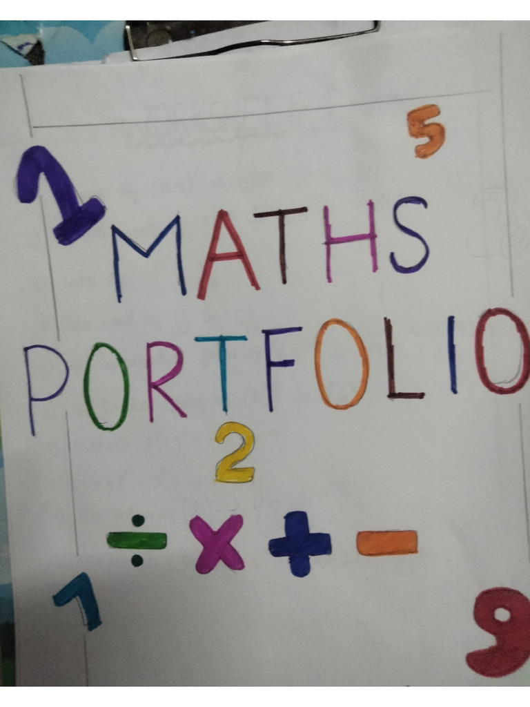 Maths Portfolio 1 | PDF
