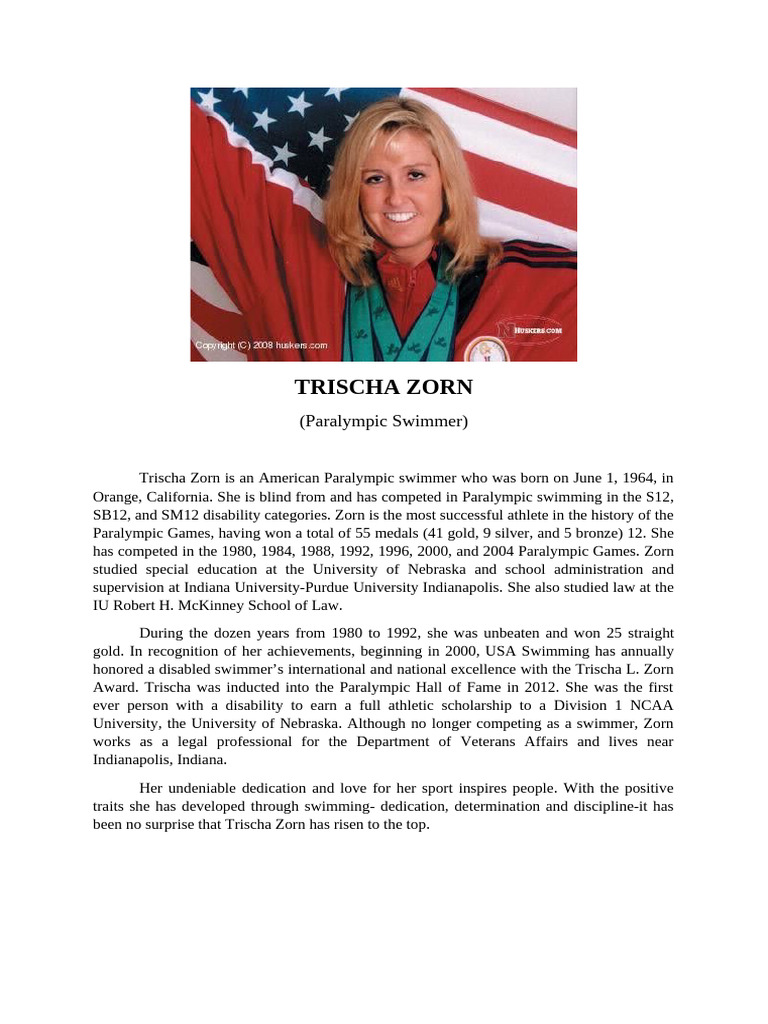 Trischa Zorn: Paralympic Legend | PDF