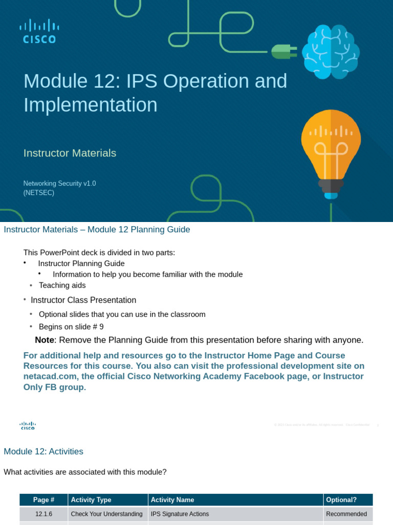 IPS Operation and Implementation Guide | PDF | Router (Computing) | Transmission Control Protocol