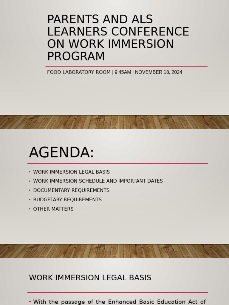 Parents' Guide to ALS Work Immersion | PDF | Intelligence | Cognition