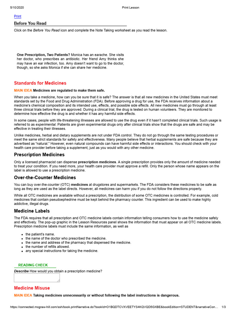 OTC Medicine Label Requirements | PDF | Over The Counter Drug ...