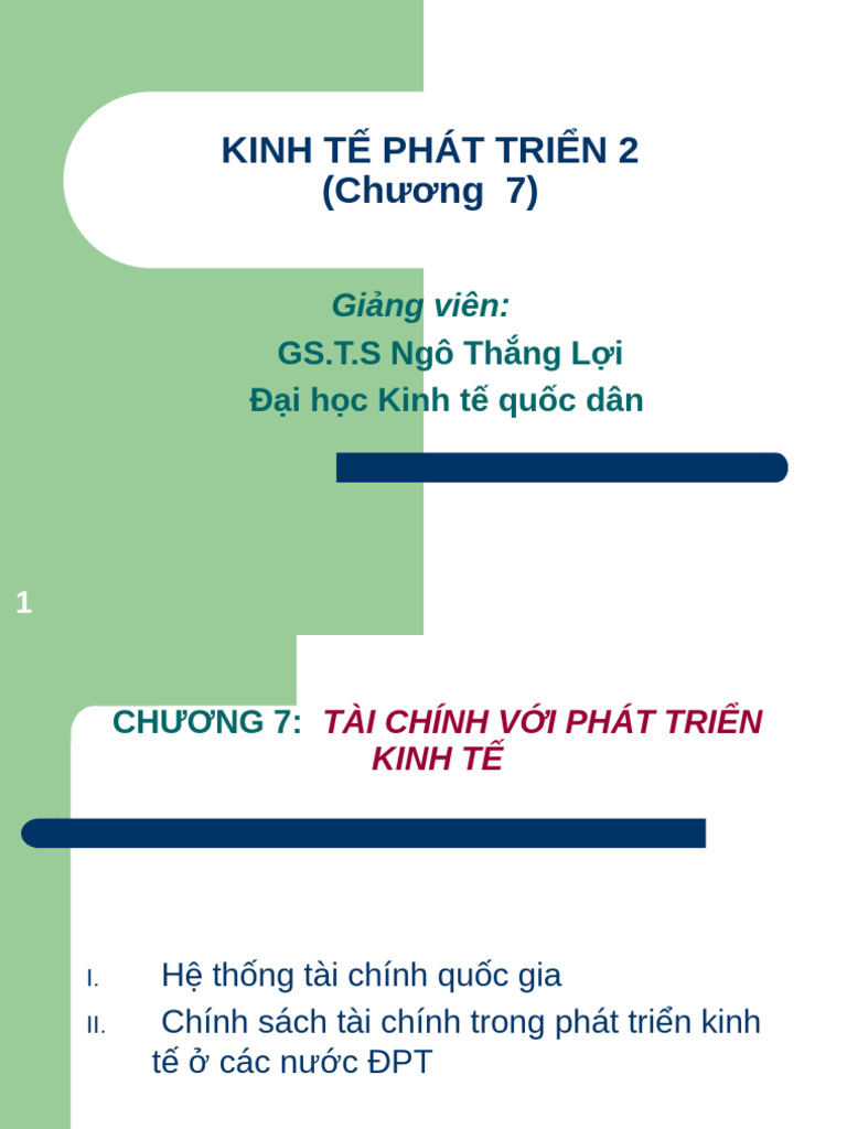 Bai Giang KTPT C. 7 | PDF