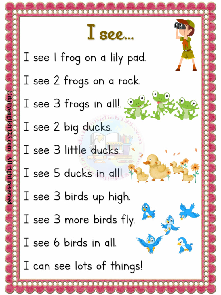 Easy Reading For Kids 002 | PDF