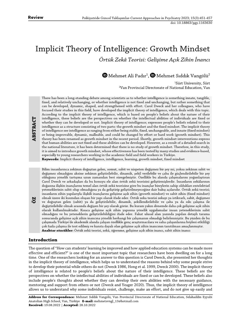 10 18863-Pgy 1163630-2602944 | PDF | Mindset | Intelligence
