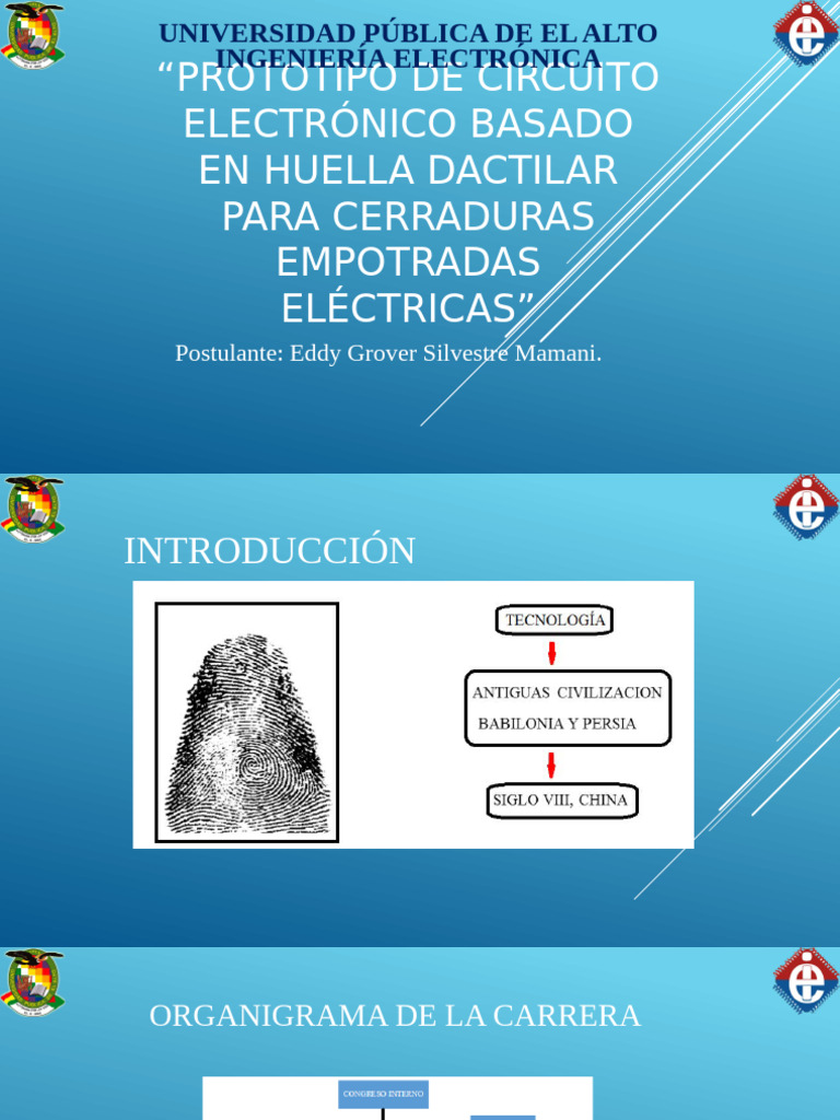 Diapositivas Eddy 3 | PDF | Electrónica | Biometría
