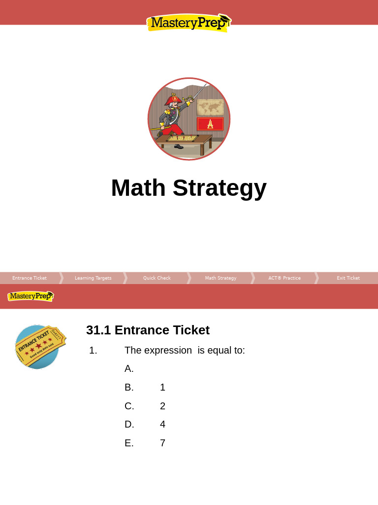 Math Strategy PPT | PDF | Mathematics | Geometry