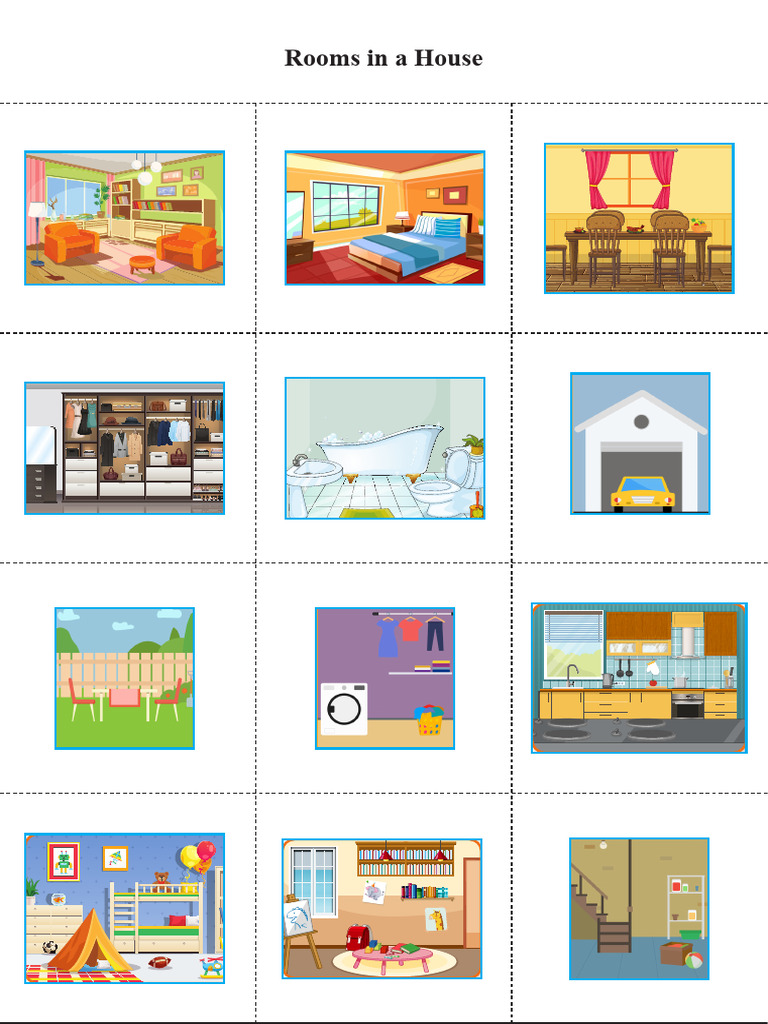 Rooms in A House Flashcards | PDF