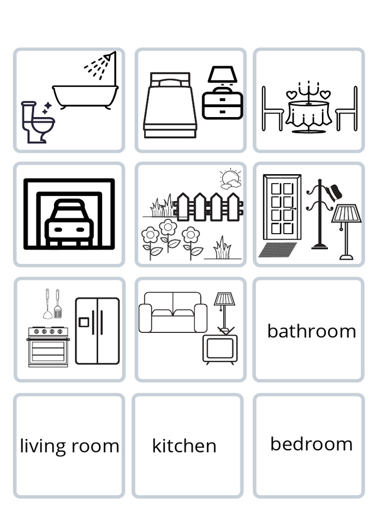 Rooftops 2 Tema 1 Rooms in The House Furniture | PDF | Interior Design ...