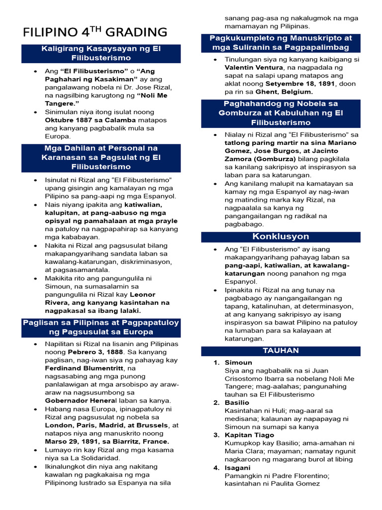 FILIPINO-10-4TH-GRADING | PDF