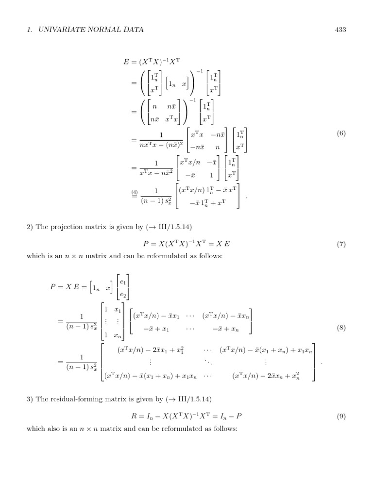 Univariate Normal Data Analysis | PDF | Ordinary Least Squares ...