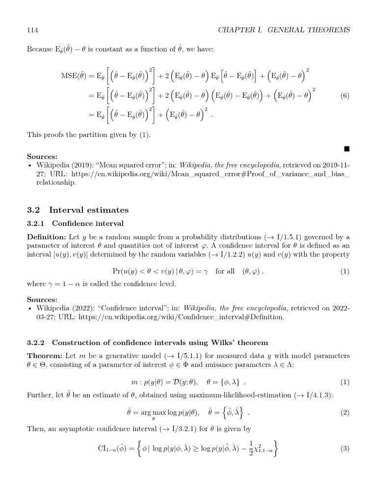 Statistical Theorems and Confidence Intervals | PDF | Mean Squared ...