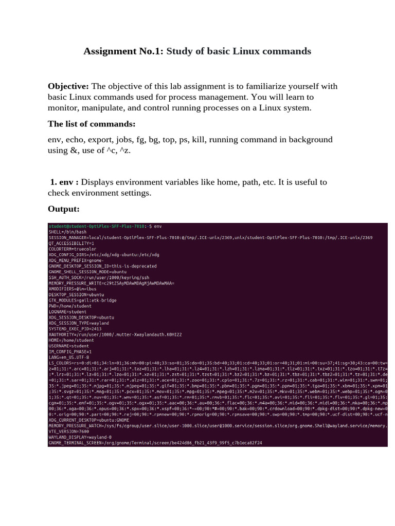 OS Assignment no1 | PDF