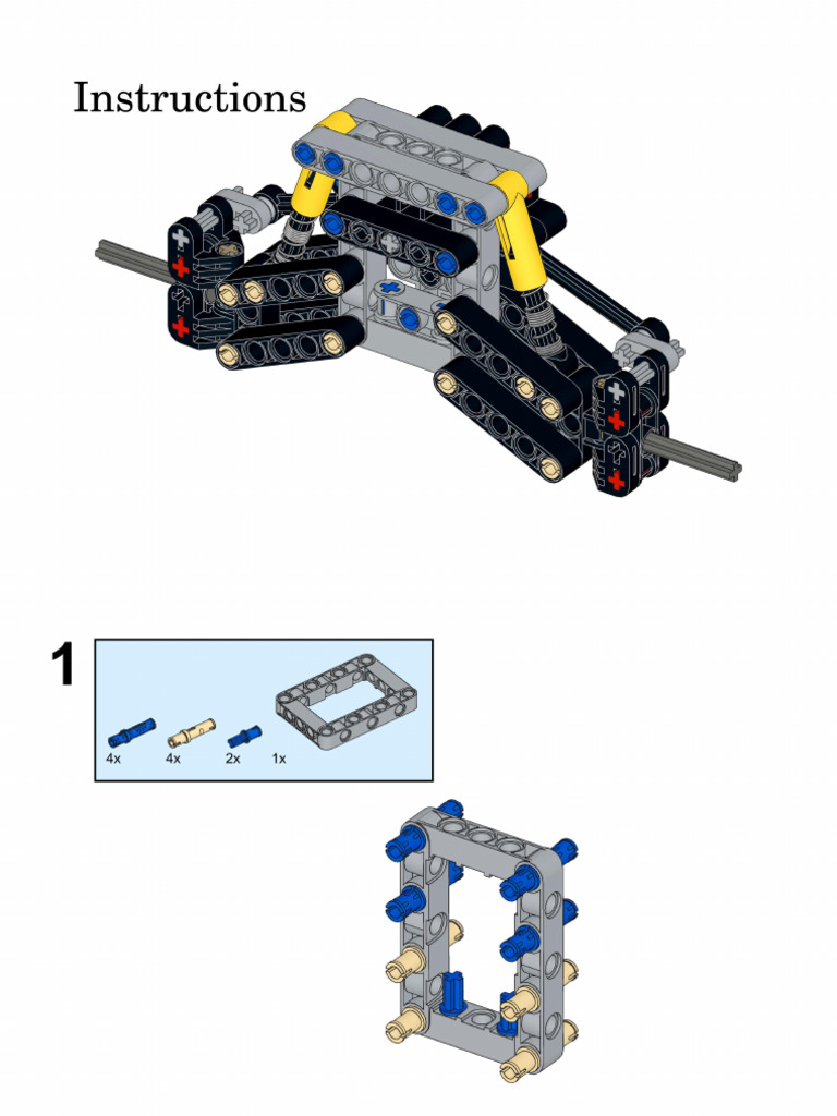 Lego Technic Front Suspension Instructions | PDF