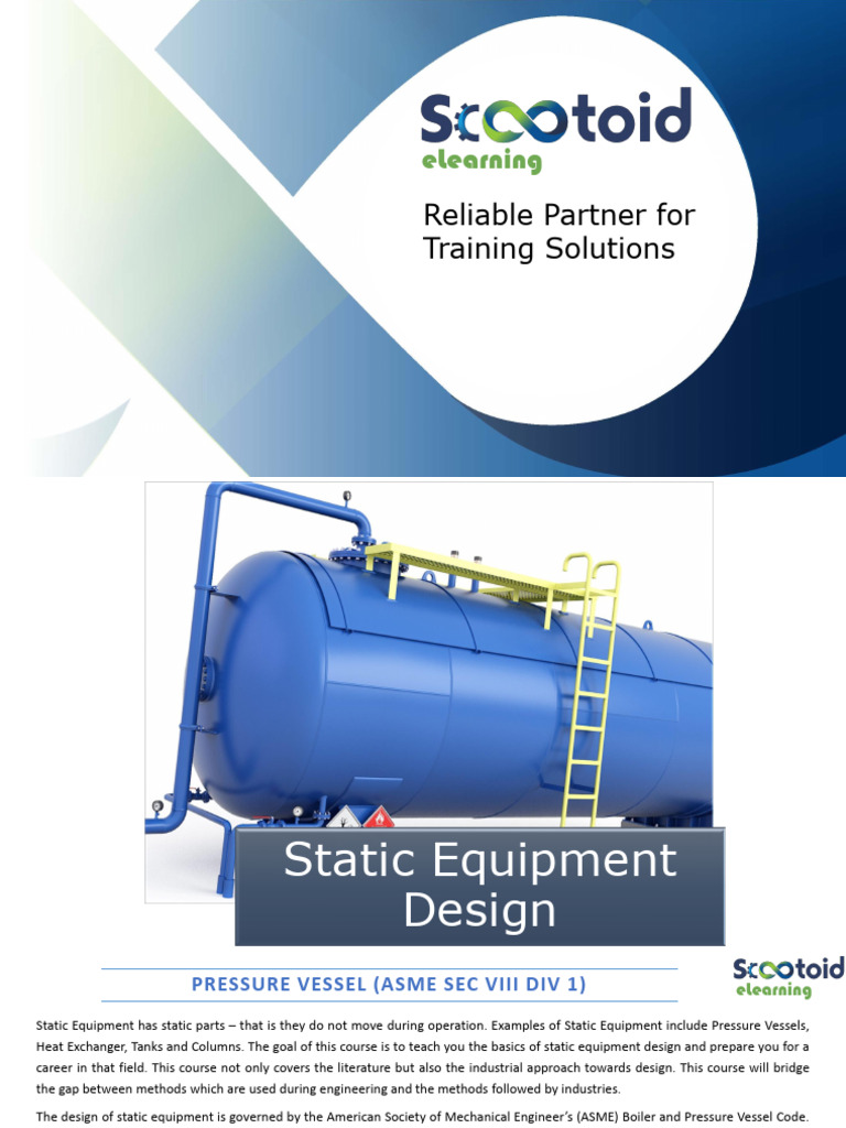 Static Equipment design_R01 | PDF | Steel | Stainless Steel