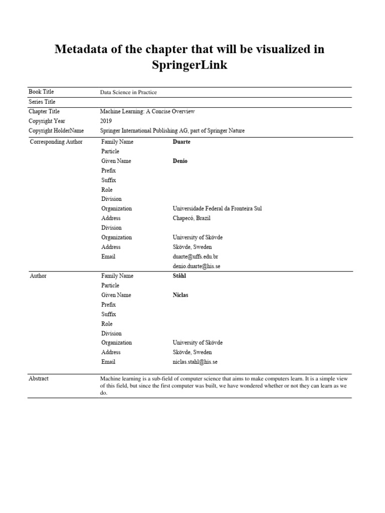 Machine Learning Concise | PDF | Machine Learning | Dependent And ...