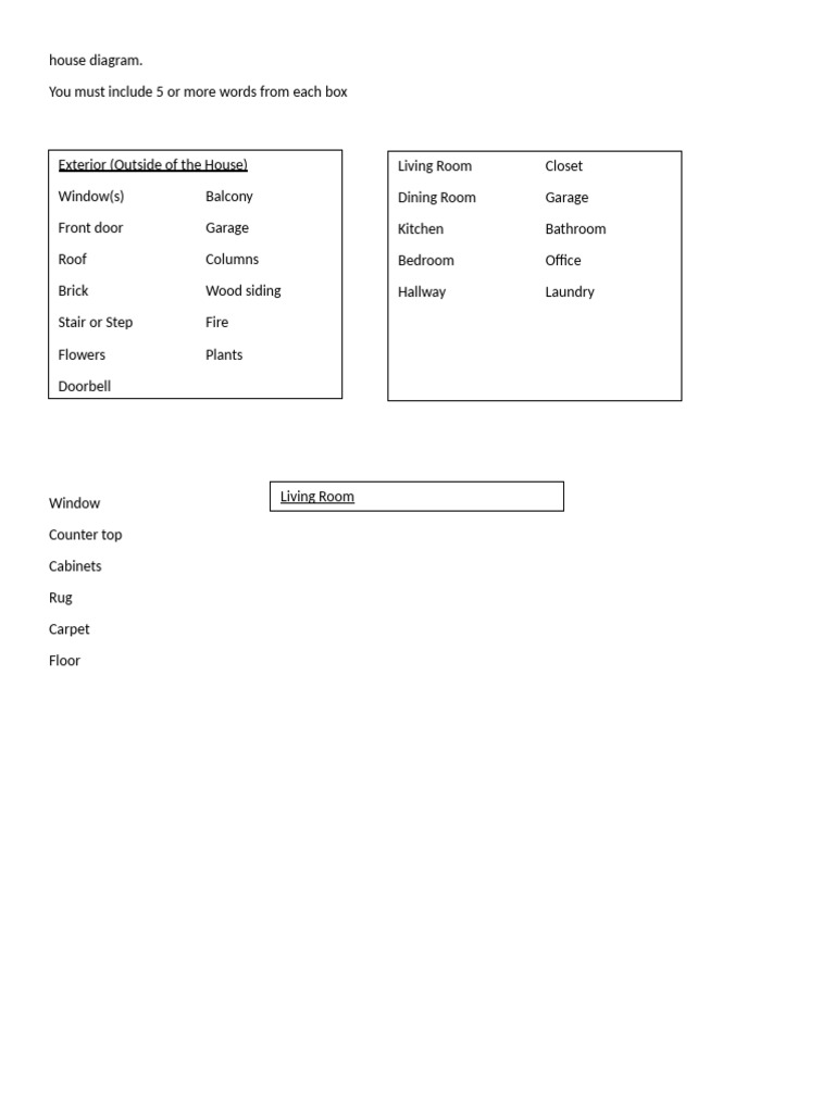 House and Ant Nest Diagram Overview | PDF | Room | Ant