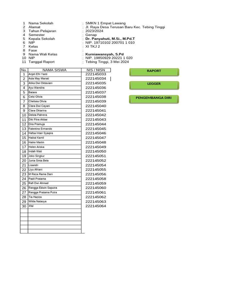 Raport PSTS X TBSM 2 SMKN 1 4L Genap Listriani | PDF