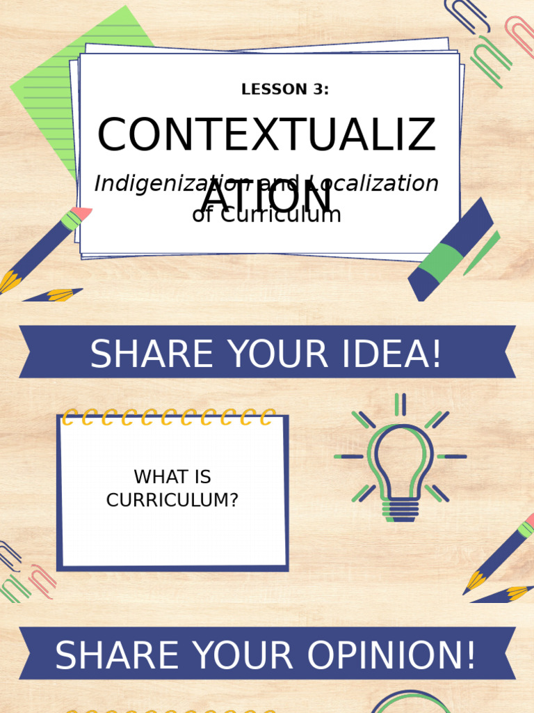 Contextual Ization Report | PDF | Curriculum | Learning