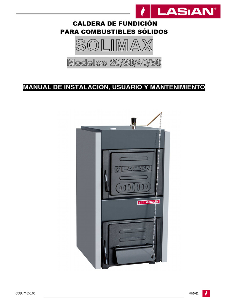 71650-00_SOLIMAX_Ene-22_WEB | PDF | Chimenea | Agua