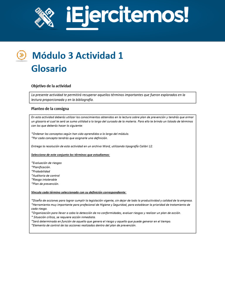 Actividad 1 M3 - Consigna | PDF