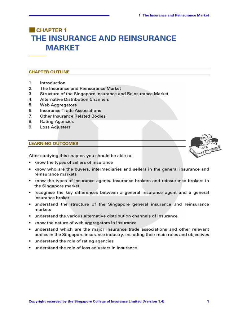 Bcp Chapter 1 - Insurance and Reinsurance | PDF | Insurance | Reinsurance