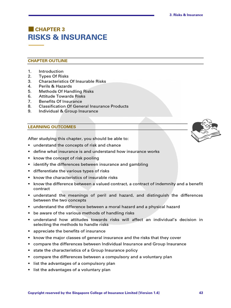 BCP Chapter 3 - Risks & Insurance | PDF | Insurance | Risk