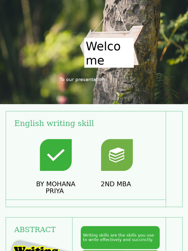 English Writing Skill Mohana Priya | PDF | English Language | Writing
