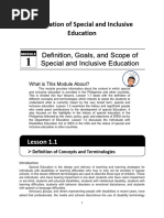 LESSON 1-INTRODUCTION TO SPECIAL & INCLUSIVE EDUCATION-2025 | PDF ...