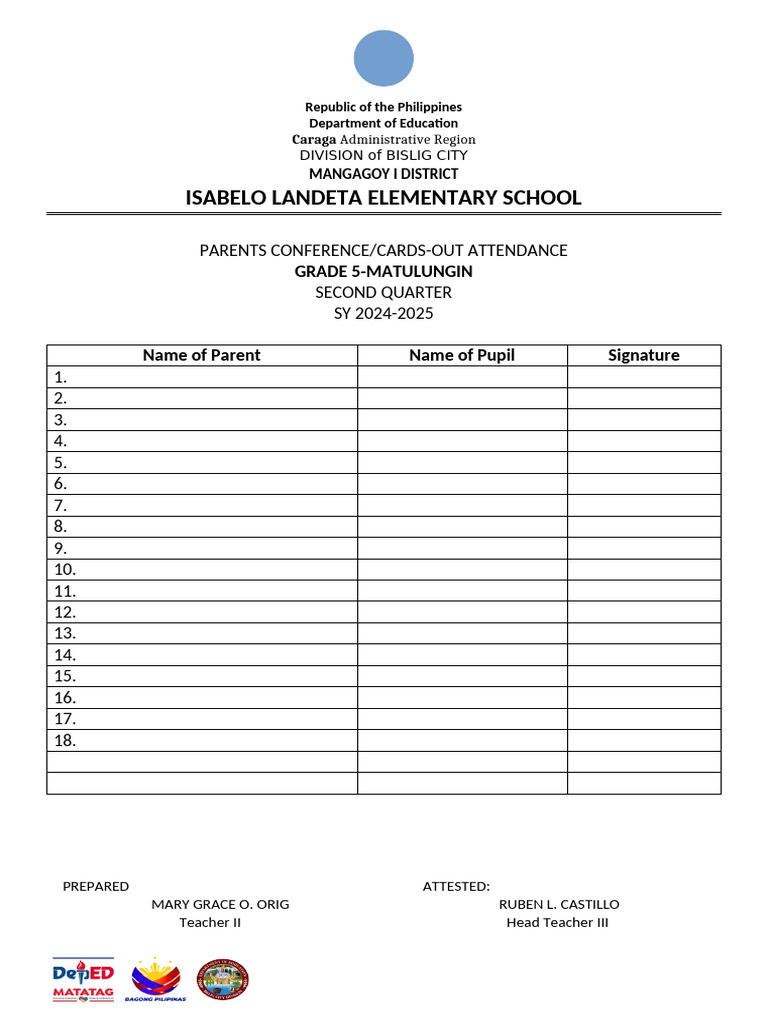 Attendance Homeroom | PDF