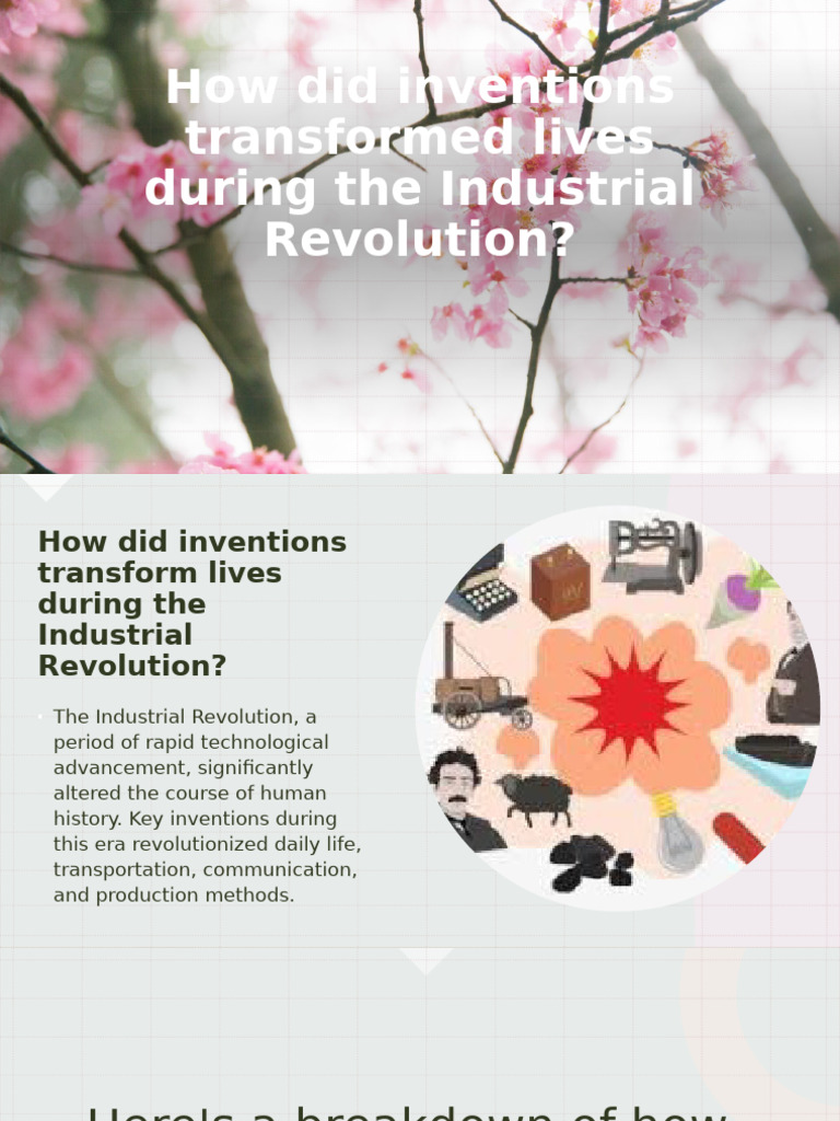 Impact of Industrial Revolution Inventions | PDF | Industrial ...