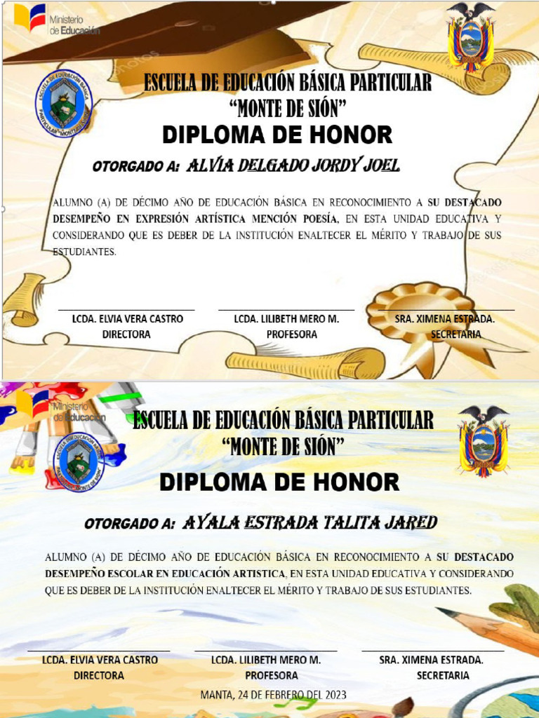 Diplomas Decimo | PDF