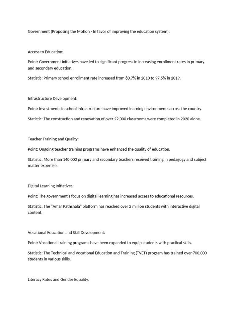 Education System in BD 1 | PDF | Literacy | Teachers