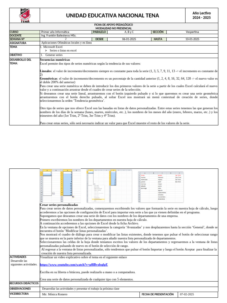 Excel 3 | PDF | Microsoft Excel | Hoja de cálculo