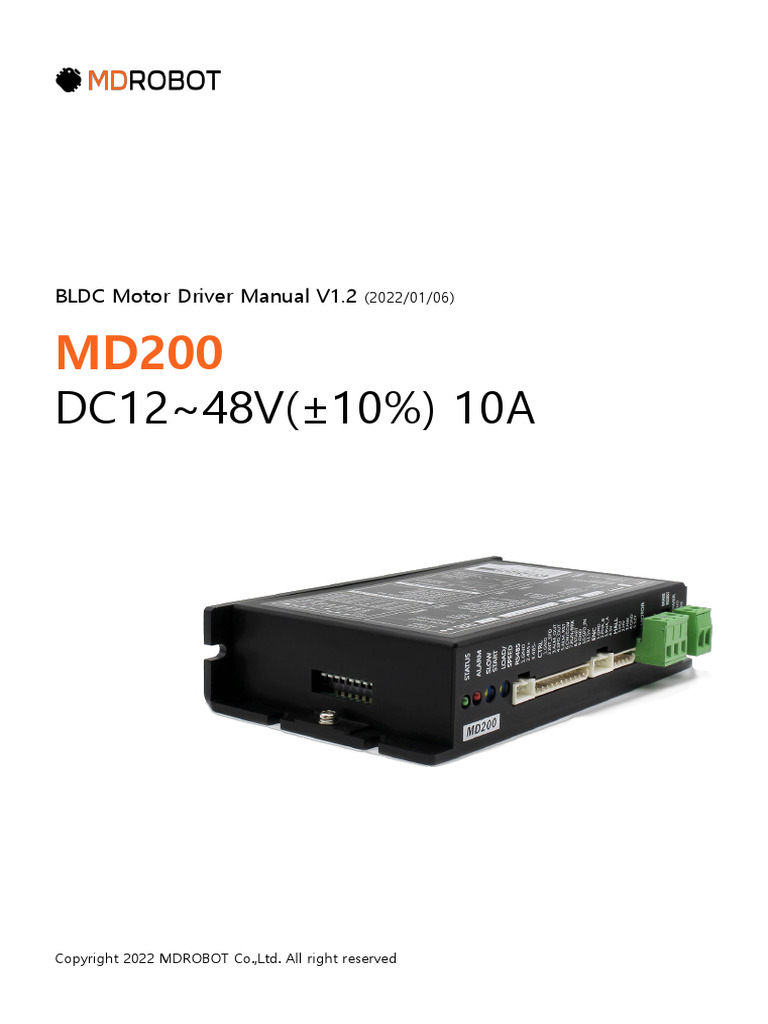 BLDC Motor Driver Manual V1.2 | PDF | Servomechanism | Manual Transmission