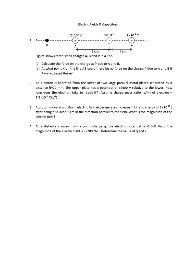 Electric Fields | PDF