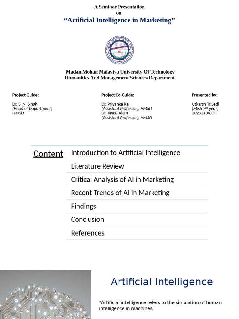 Utkarsh Trivedi Seminar AI | PDF | Artificial Intelligence ...