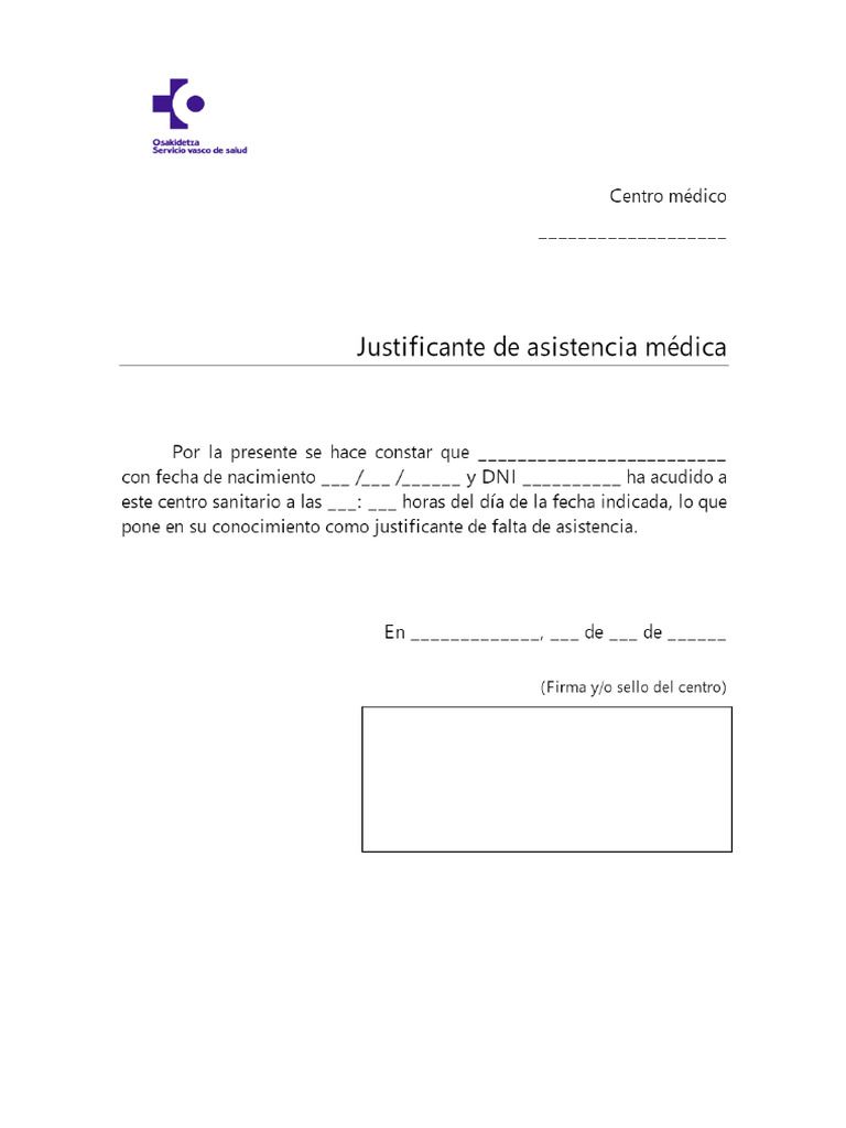 plantilla-justificante-medico-osakidetza (2) | PDF