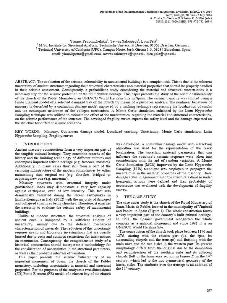 2014.EURODYN | PDF | Elasticity (Physics) | Strength Of Materials