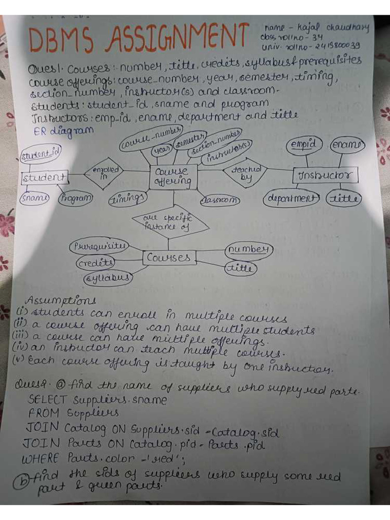 DBMS Theory Assignment | PDF