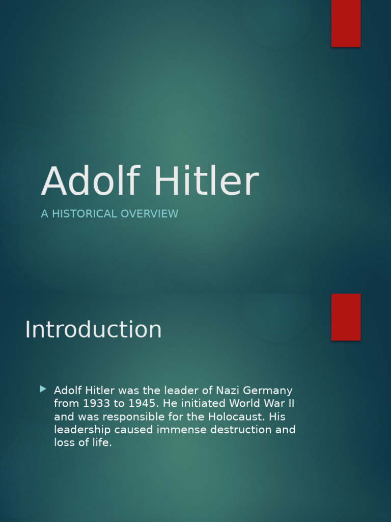 Adolf Hitler Presentation Stylish | PDF