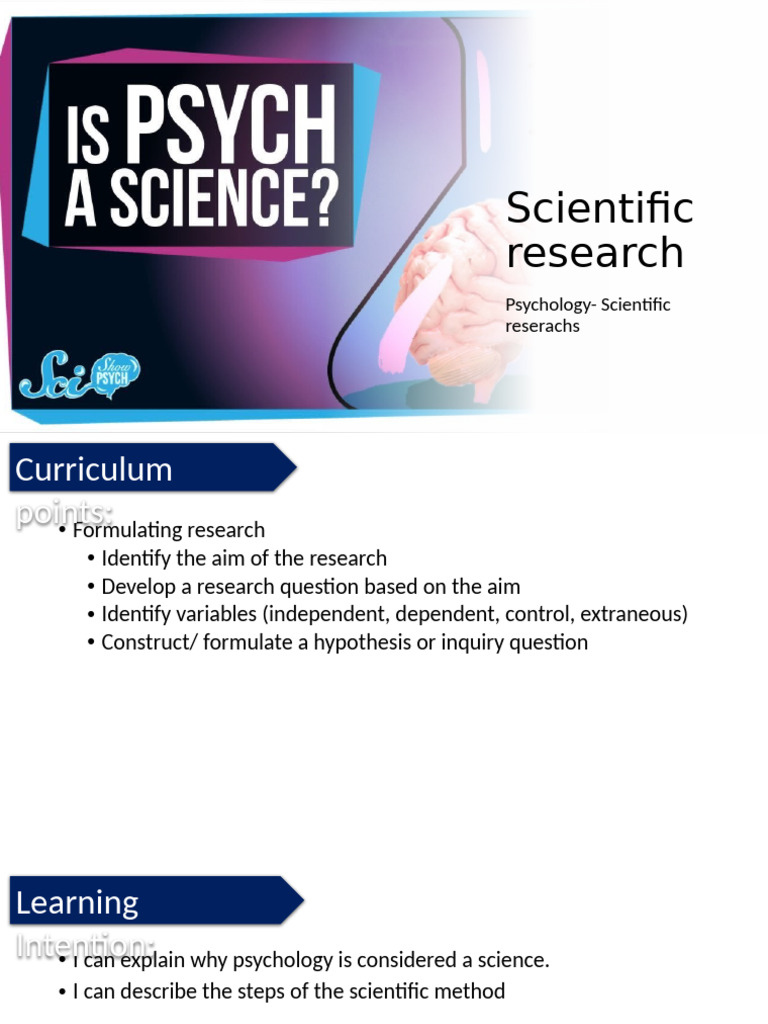 Scientific Research | PDF | Scientific Method | Methodology