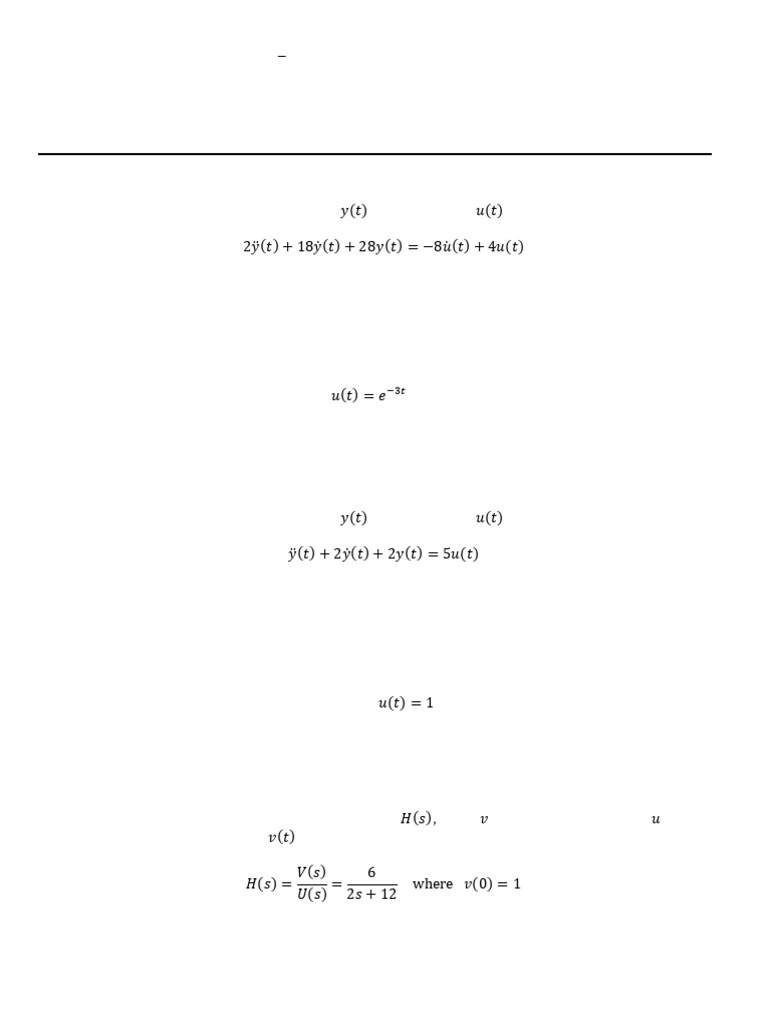 Dynamic Systems Analysis Assignment 3 | PDF | Classical Mechanics | Applied And ...