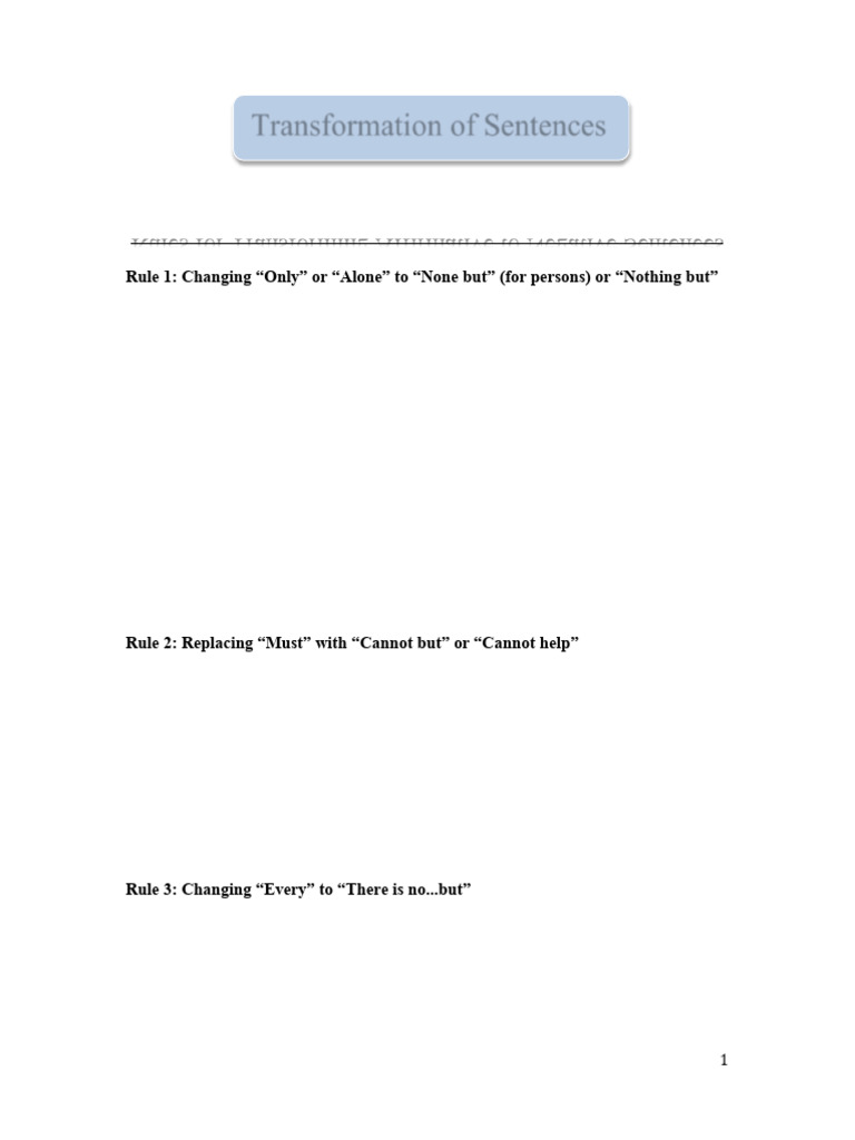 Transformation | PDF | Syntax | Linguistics