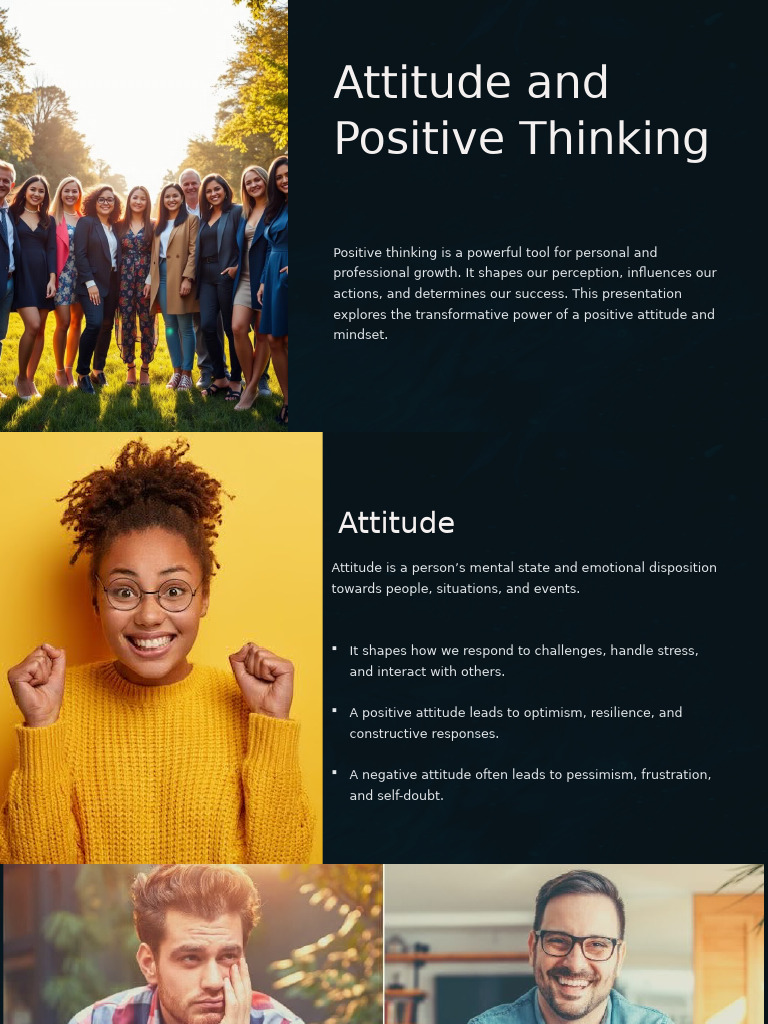 Attitude and Positive Thinking | PDF | Optimism | Thought