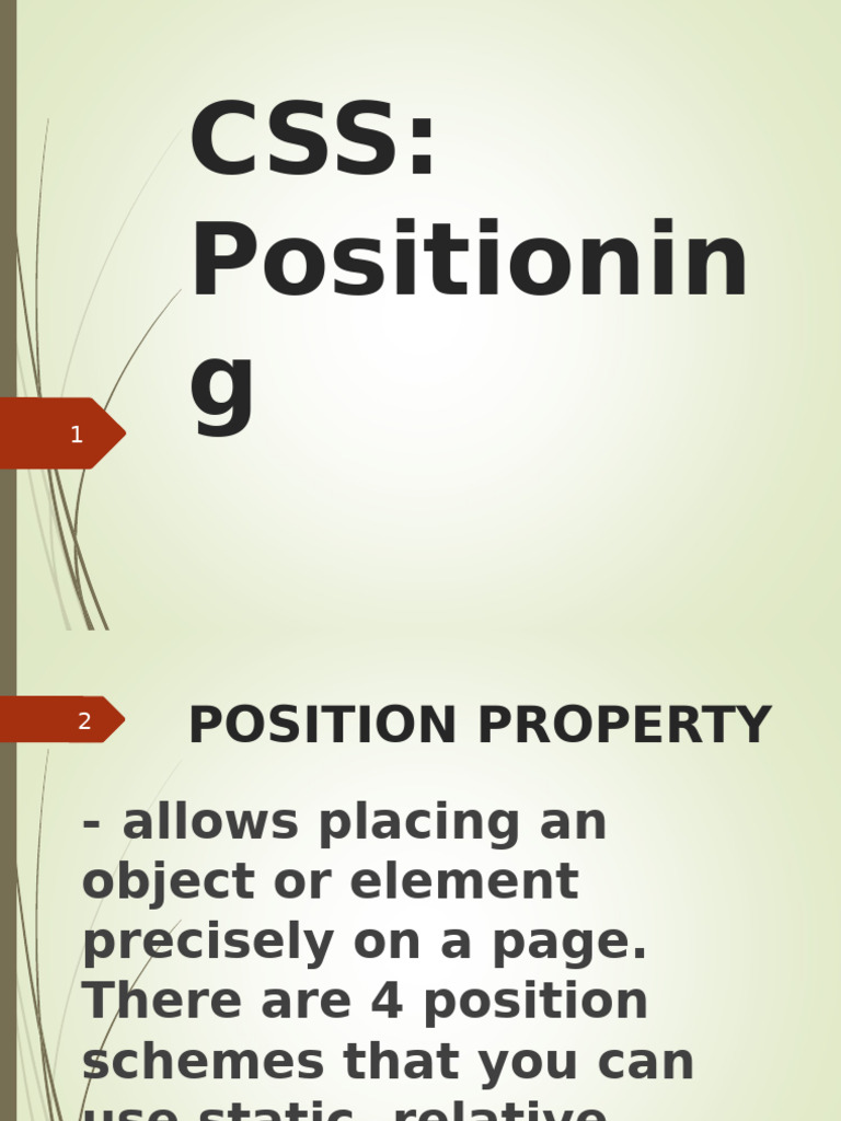 3RD LESSON 4 CSS Posiition and Float | PDF | Computer Programming | Software Engineering