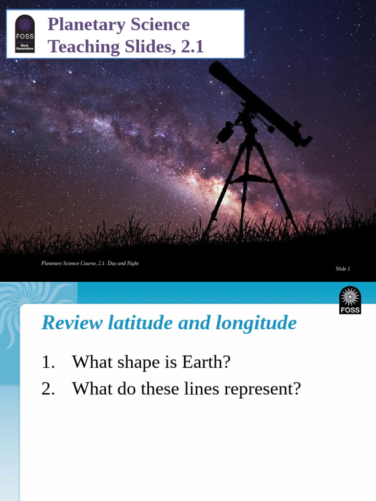 NG PSci Teaching Slides 2-1 WOL | PDF | Rotation | Earth